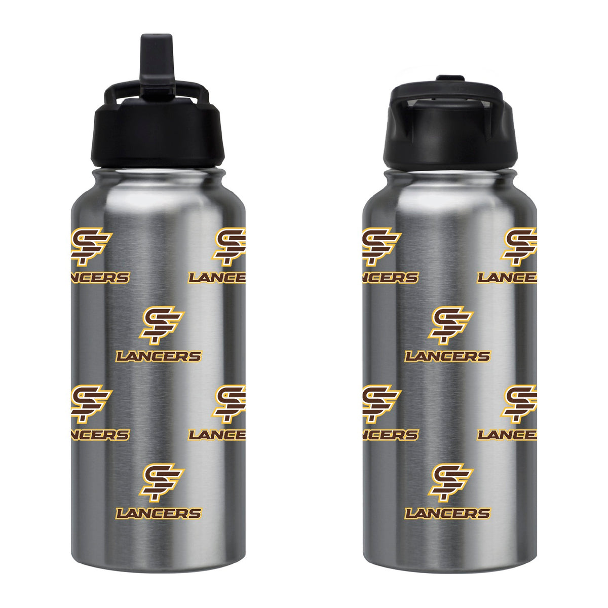 Drinkware, Step and Repeat Design - Wrapped Water Bottle, 32 oz ...